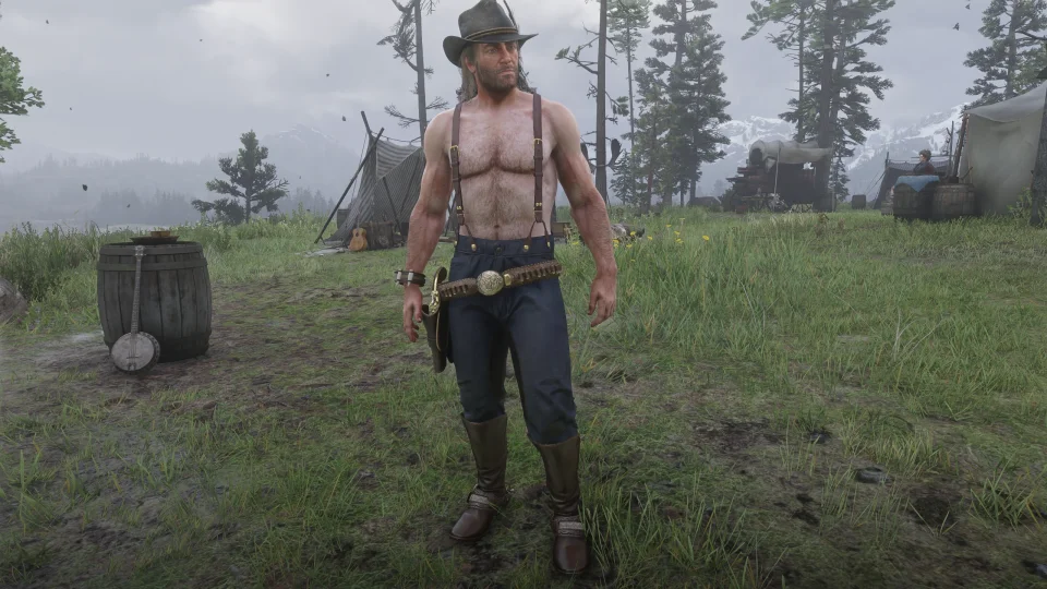 荒野大镖客2肌肉摩根mod下载v1.0-荒野大镖客2mod-玩家动力