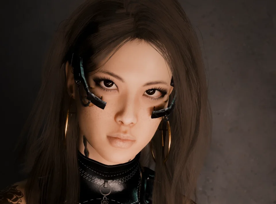 赛博朋克2077创建亚洲角色【女V】【EKT Asian】v默认身材版 25.8.1号更新下载-赛博朋克2077游戏优化mod-玩家动力